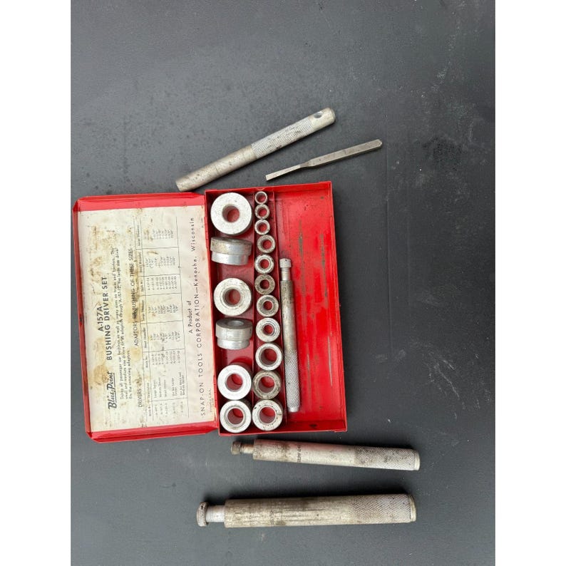 Vintage Snap on Blue Point A-157A Bushing Driver Set Original Case-100 ...