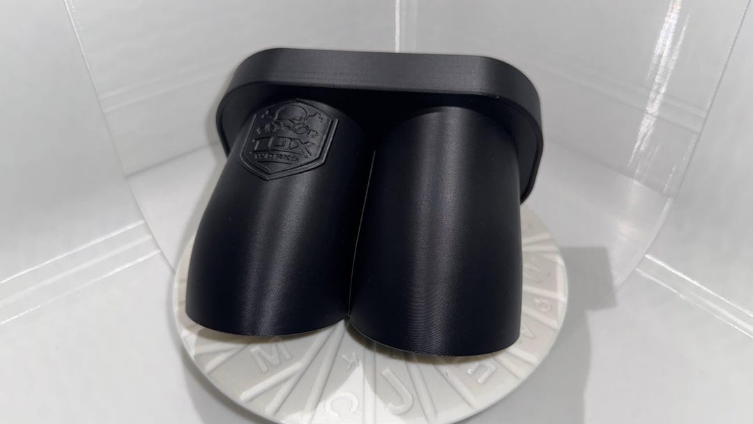 Twin Drop - Downward Curved Dual-tip Exhaust Style for Aluminum Profile ...