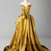 Handmade Golden Prom Gown, Elegant Party Dress - Etsy