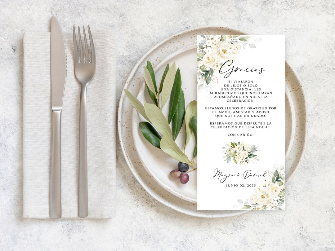 Greenery Gracias Sign Printable: Cream Roses, Personalized (digital ...