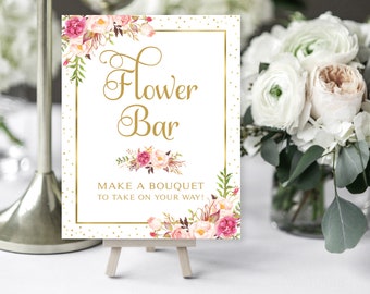 Flower Bar Printable - Etsy