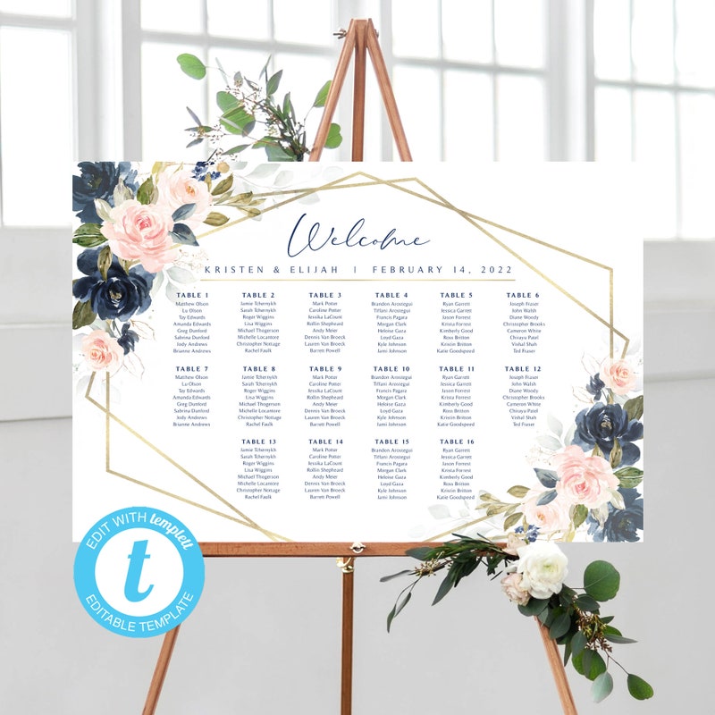 Navy and Blush Wedding - Etsy