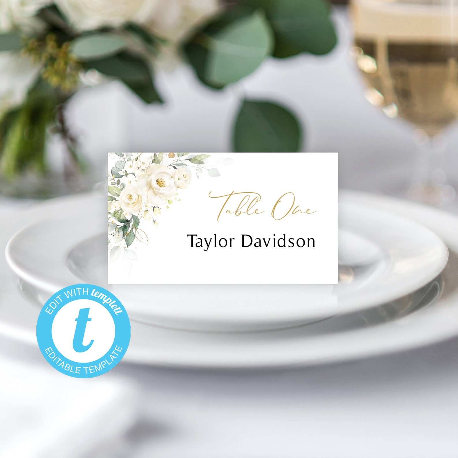 Greenery Seating Charts and Place Card Templates Templett - Etsy