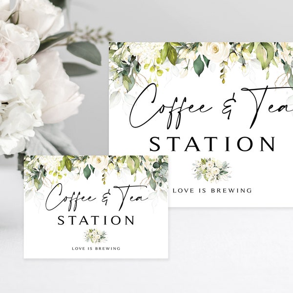 Coffee and Tea Sign - Etsy