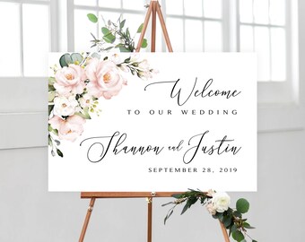 Pink Wedding Sign | Etsy