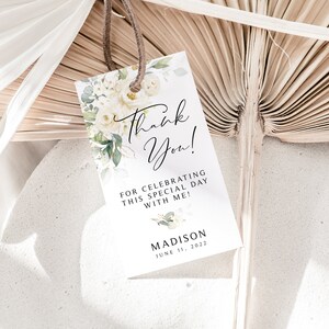 Greenery Thank You Tags | Editable Template | EDIT With Templett ...