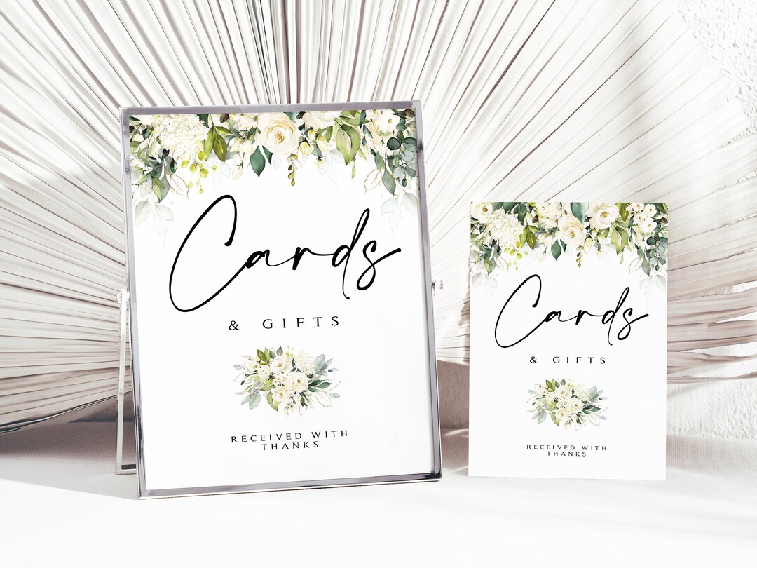 Greenery Karten und Geschenke Zeichen Zwei Größen Karten & - Etsy.de