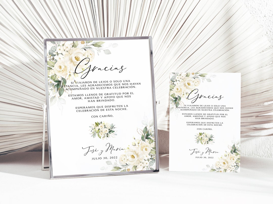 Greenery Gracias Welcome Sign Printable Personalized - Etsy