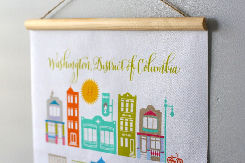 Washington DC Banner - Etsy
