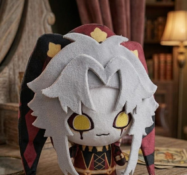 Pierrot Freak Circus Plush Doll, Gothic Harlequin Jester Anime Plushie ...
