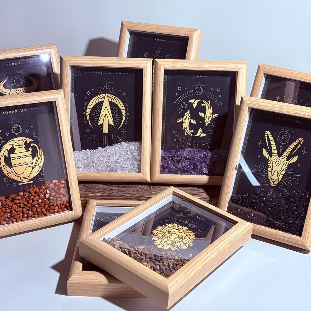 Twelve Constellation Gravel Photo Frame - Etsy