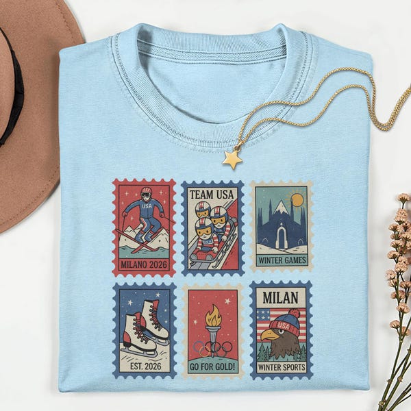 Winter Sports Postcards - Etsy