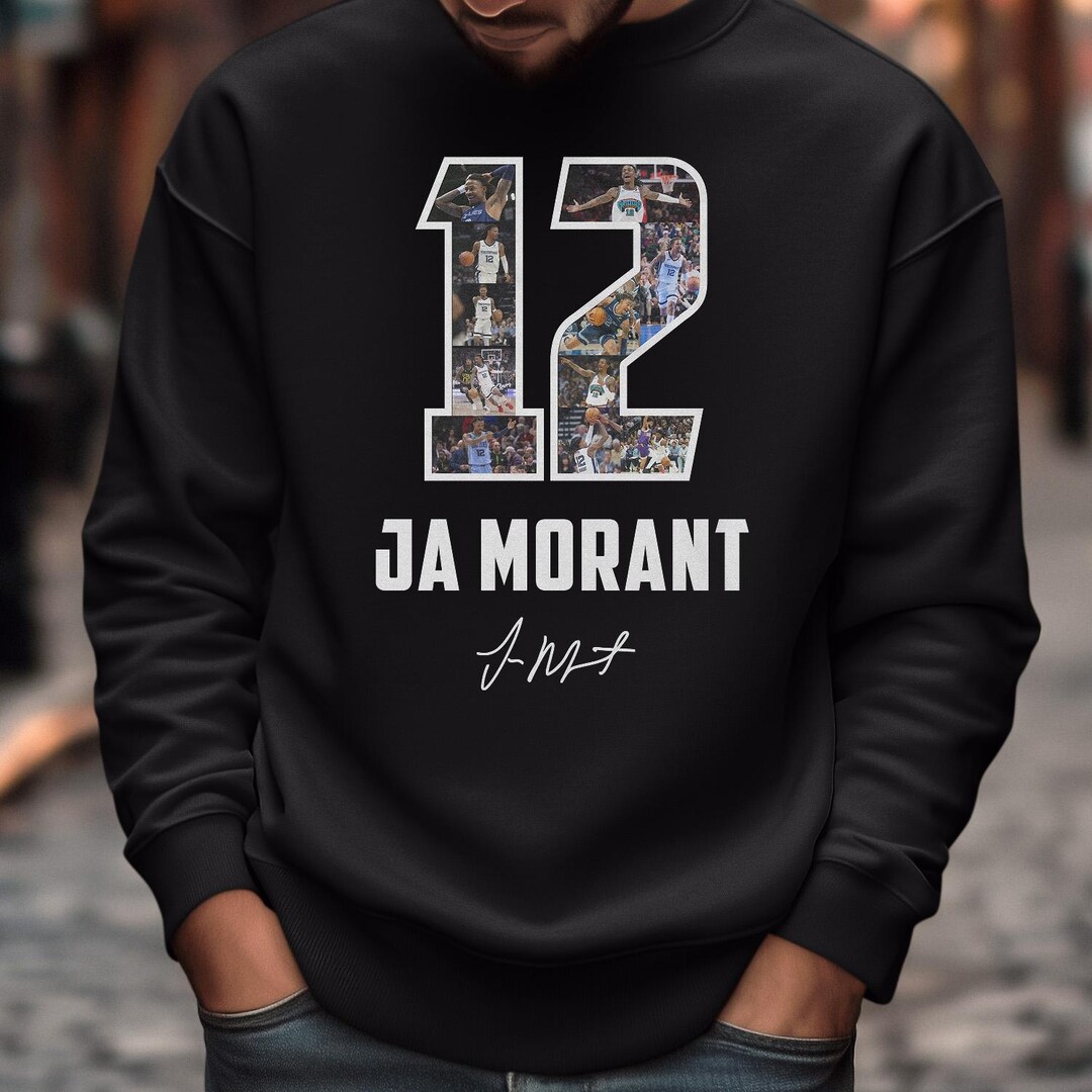 Morant-inspired Collage Personalized Shirt, Basketball #12 Jersey Style ...