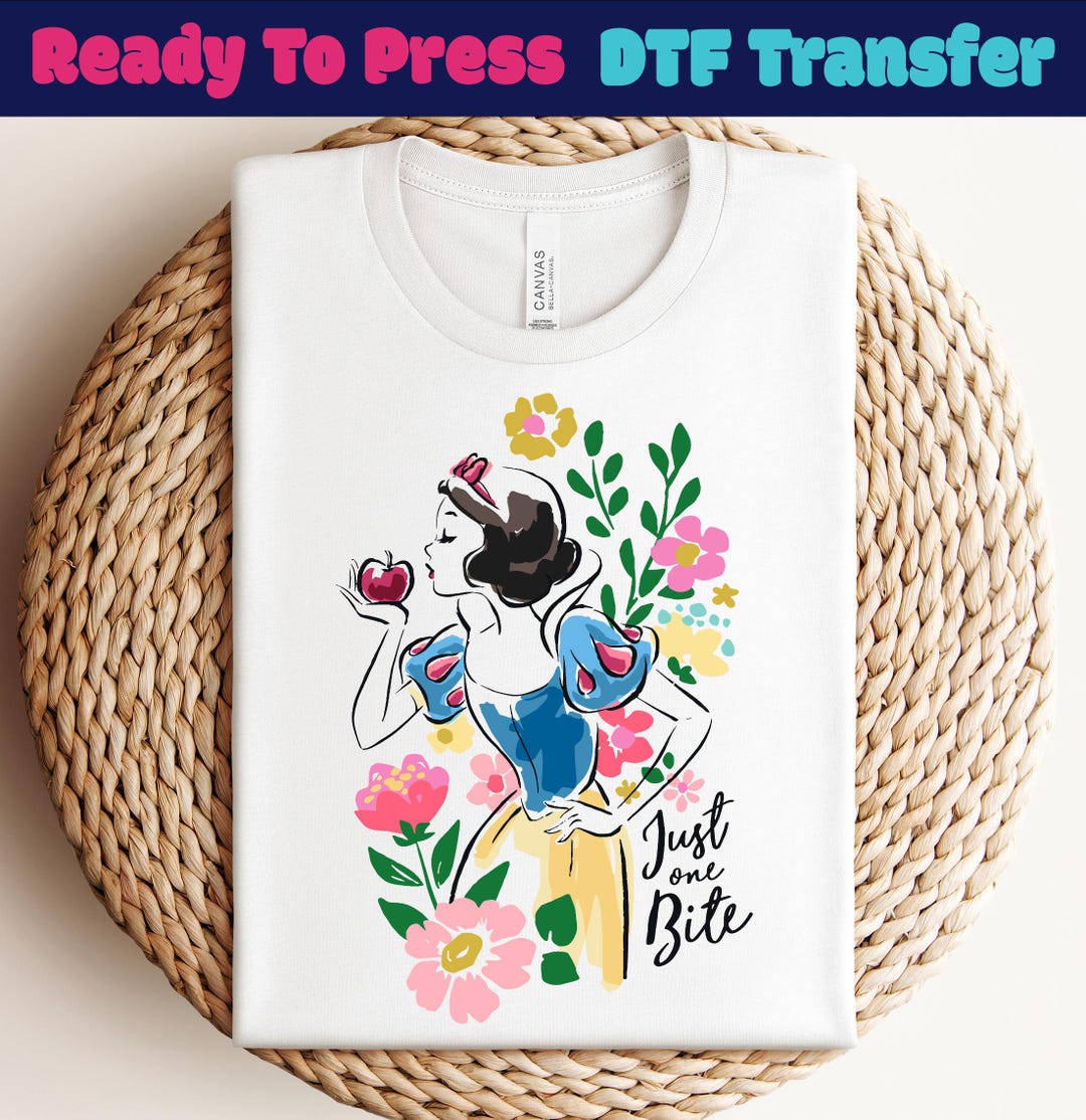 Disney Snow White DTF Transfer,princess Snow White Ready to Press ...