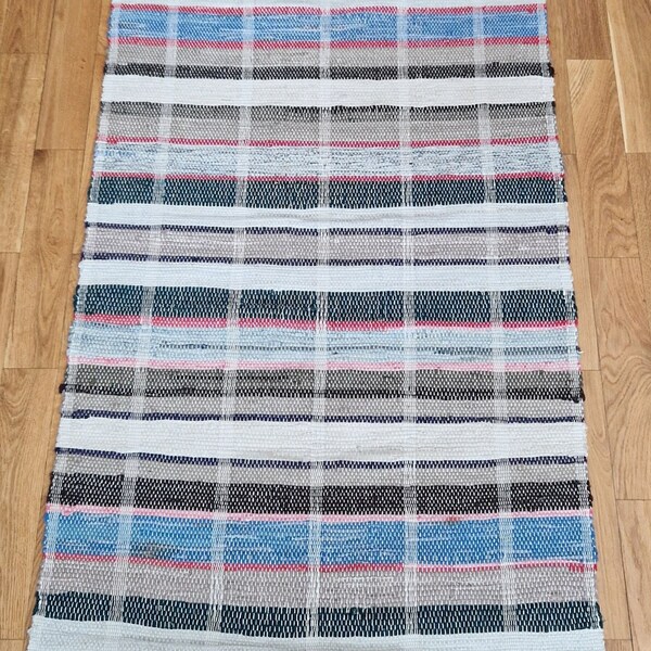 Rag Rug Runner - Etsy