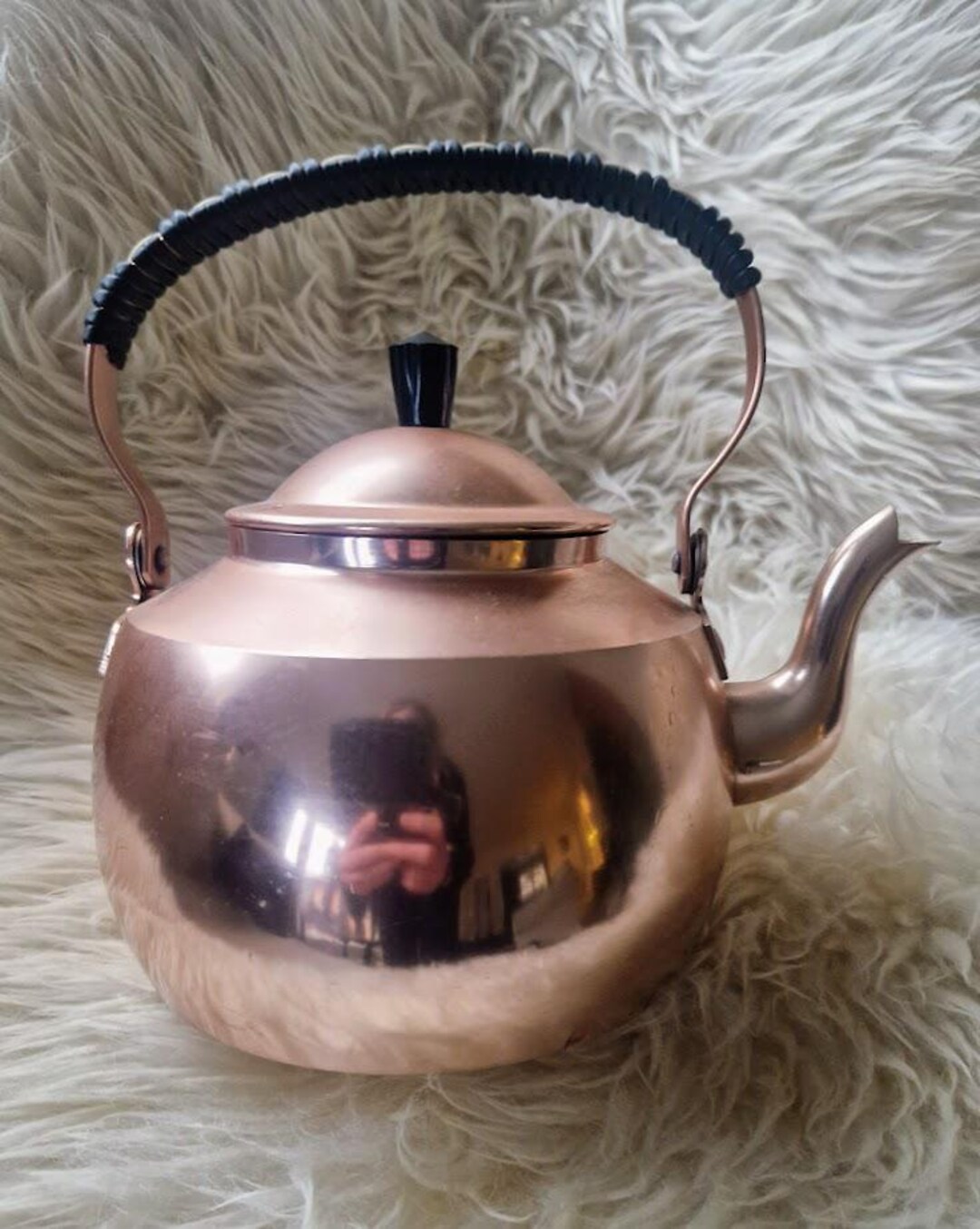 Triangel Norway 60s Tea Coffe Pot Copper Norwegian Mid Century Modern ...