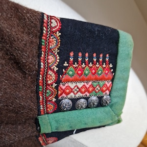 Rare Antique Norwegian Wool Bunad Jacket Silver Buttons Traditional ...