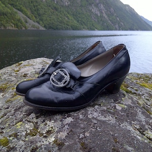 30s 40 Traditional Norwegian Bunad Shoes Buckle Folk Costume Size 38 - Etsy
