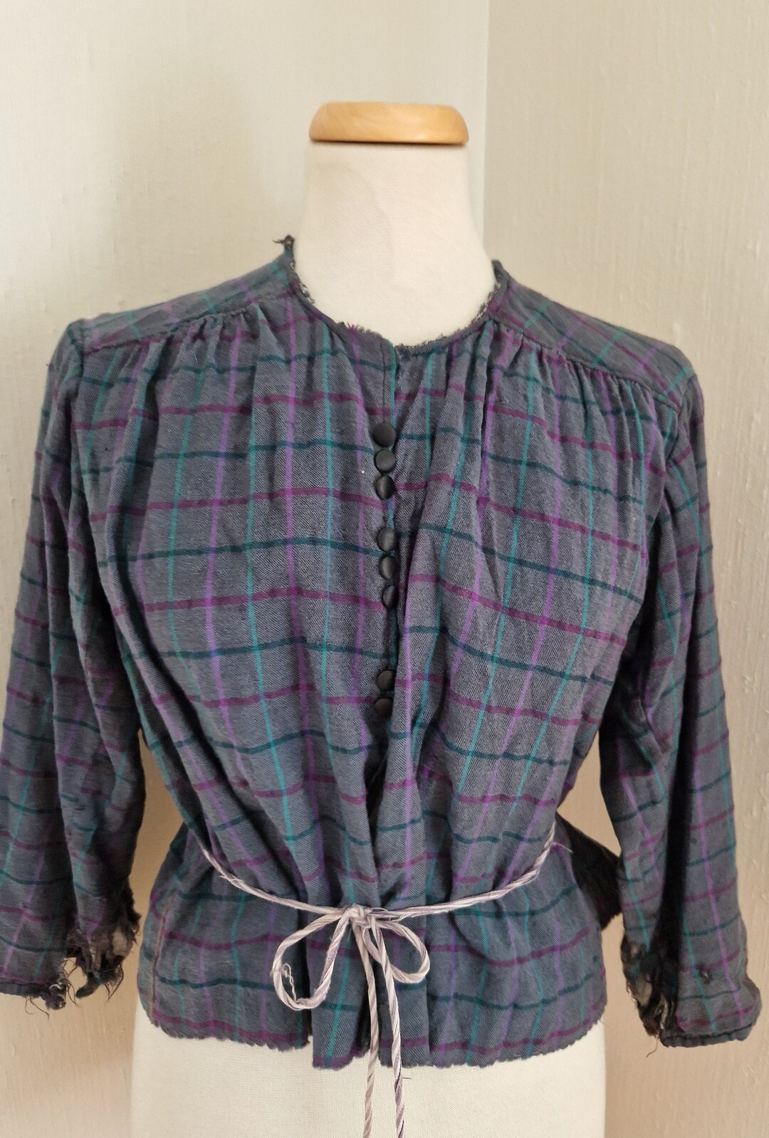 Scandinavian Norwegian Chore Work Wear Blouse Antique Edwardian ...