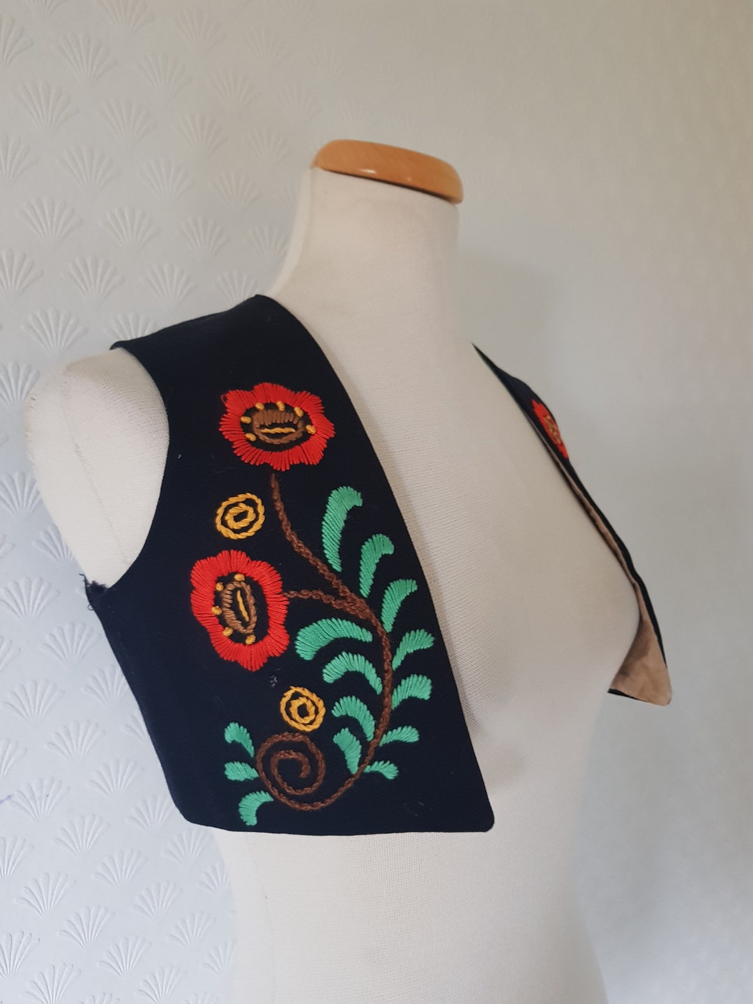 Antique Norwegian Heirloom Child Folk Costume Bunad Top Bodice Vest ...