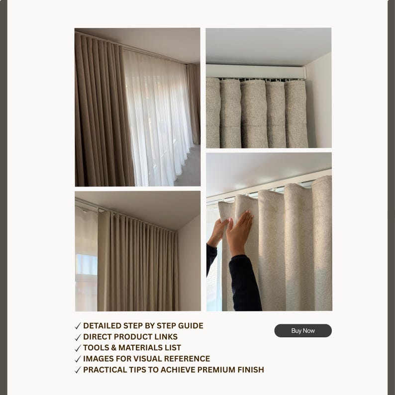 The Complete Guide: Ceiling-to-floor Double Track Wave Curtain System ...