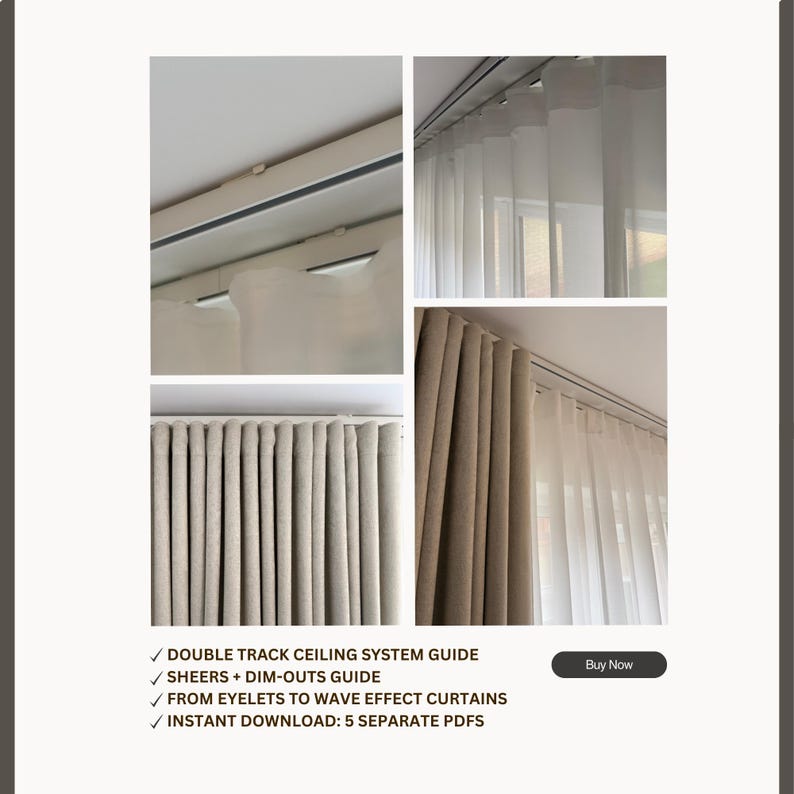 The Complete Guide: Ceiling-to-floor Double Track Wave Curtain System ...