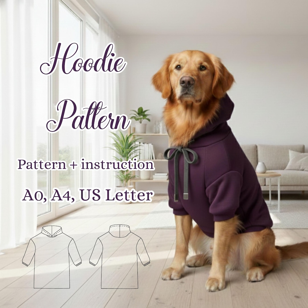 Dog Hoodie Sewing Pattern PDF | Beginner Friendly | Digital Download - Etsy