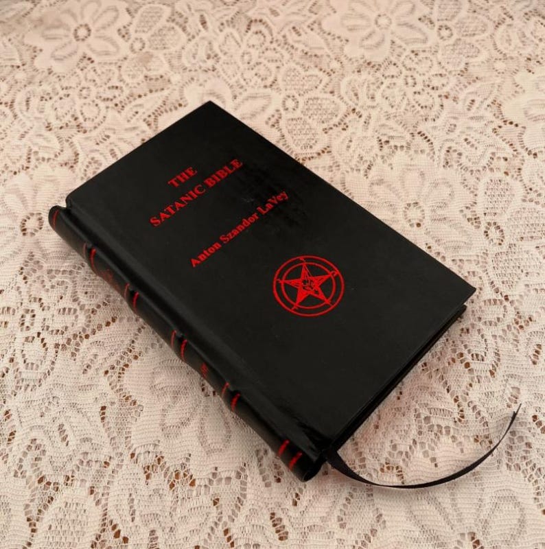The Satanic Bible by La Vey, Anton [premium Leather Bound] - Etsy