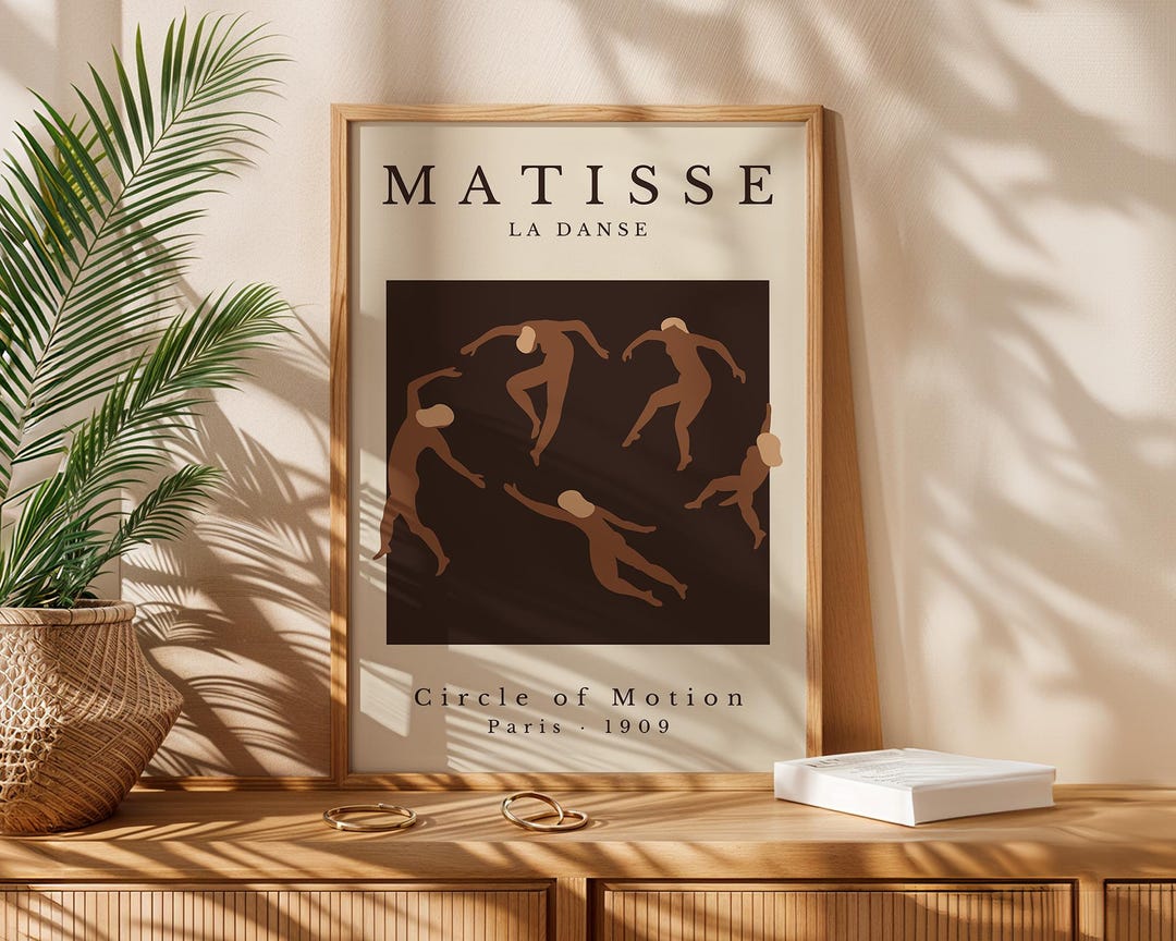 Matisse La Danse Poster, Abstract Dance Print, Neutral Tones (digital ...