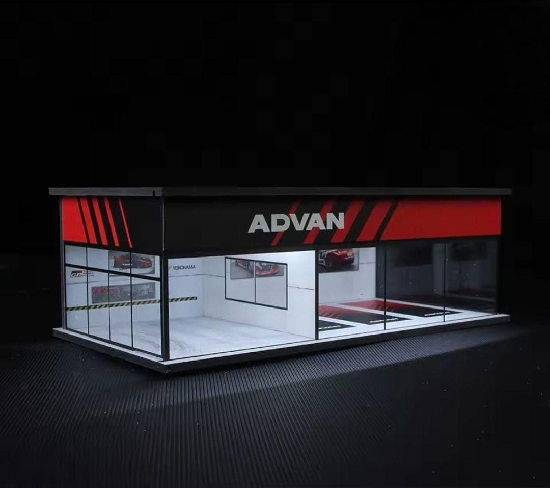1:64 Parking Garage Diorama Display | Miniature Car Showroom Scene ...