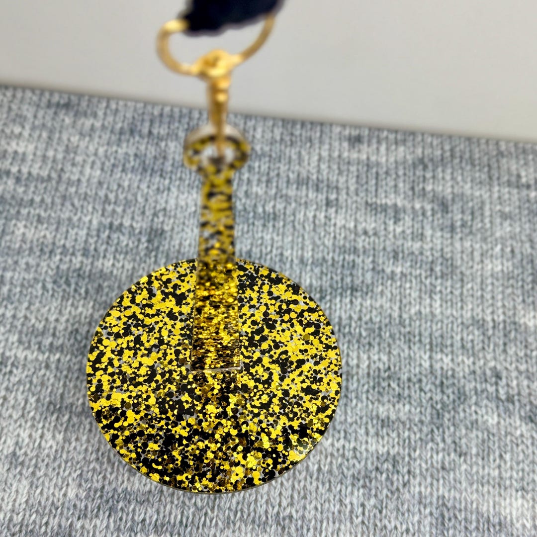 Yarn Caddy Swivel Holder • Gold and Black Spirit • Knitters and ...