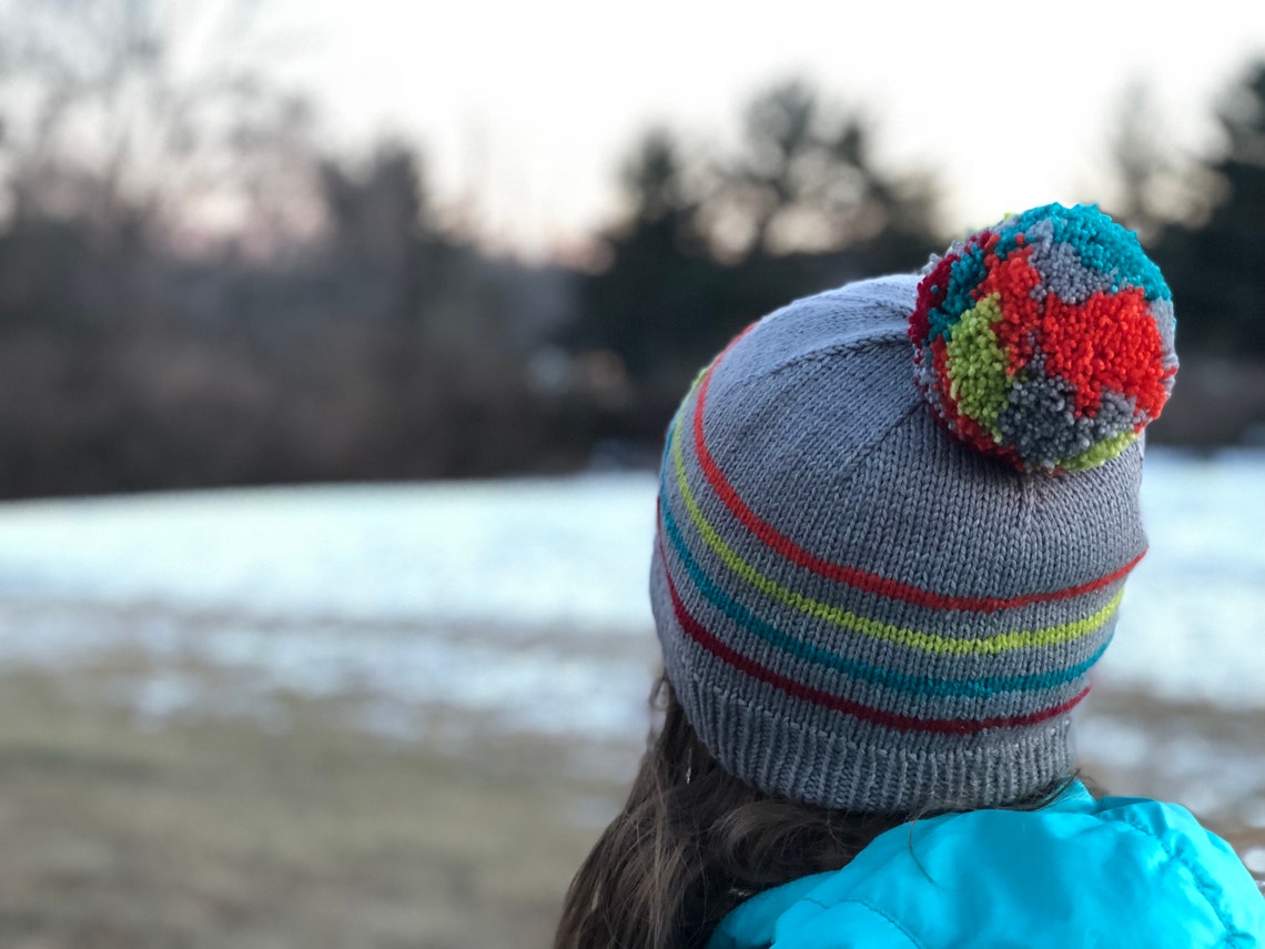 Four Sticks Hat Knitting Pattern PDF - Etsy