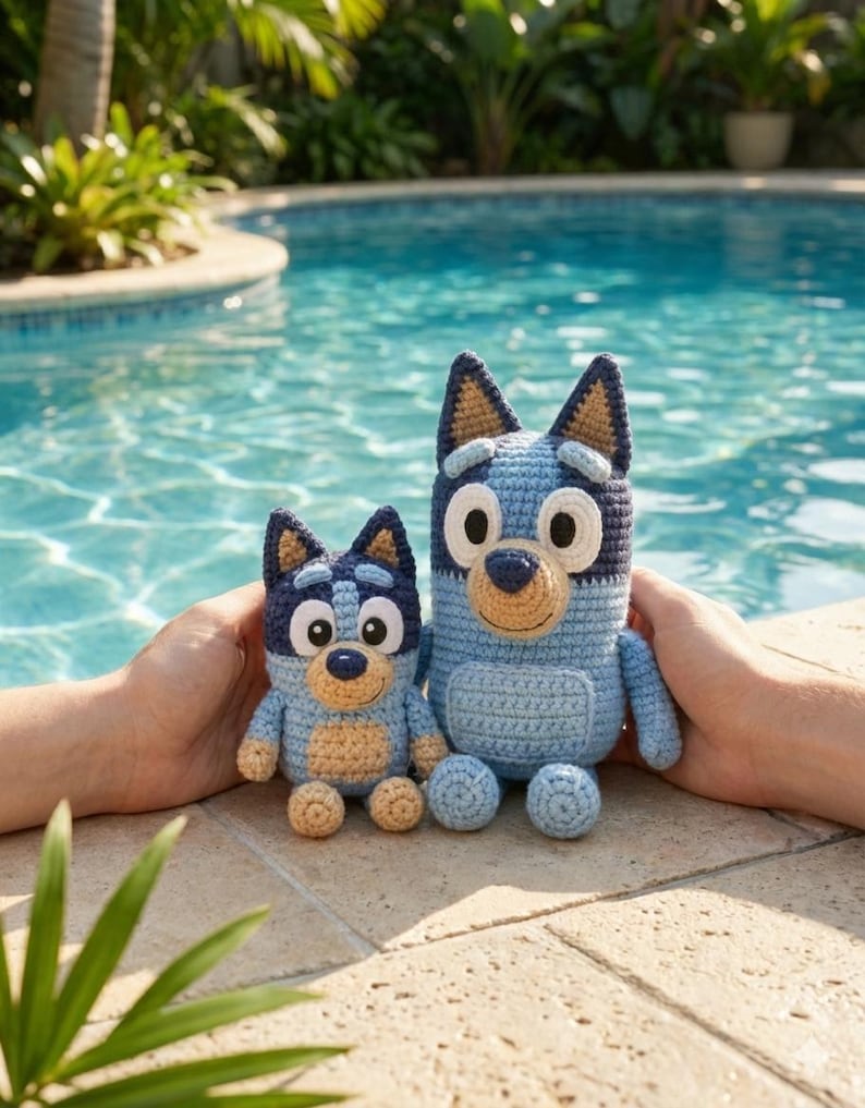 Blue Healer Dog Bundle - Inspired by Bluey Crochet Pattern Pdf ...