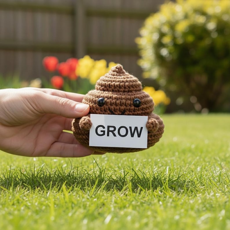 Positive Poo Crochet Pattern Amigurumic Pdf, Beginer Friendly (digital ...