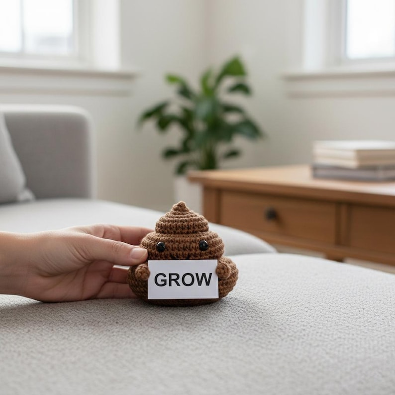 Positive Poo Crochet Pattern Amigurumic Pdf, Beginer Friendly (digital ...