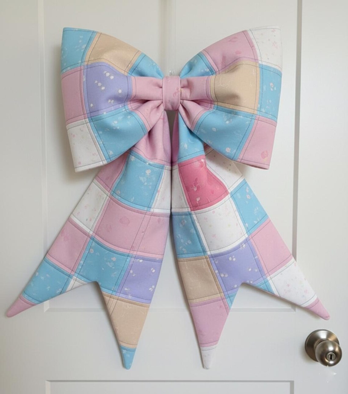 Large Quilted Bow Sewing Pattern, Oversized Coquette Decor DIY (PDF ...