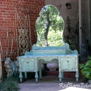 MAKEUP VANITY Custom Order an Antique Dressing Table Elegant Painted ...
