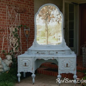 MAKEUP VANITY Custom Order an Antique Dressing Table Elegant Painted ...