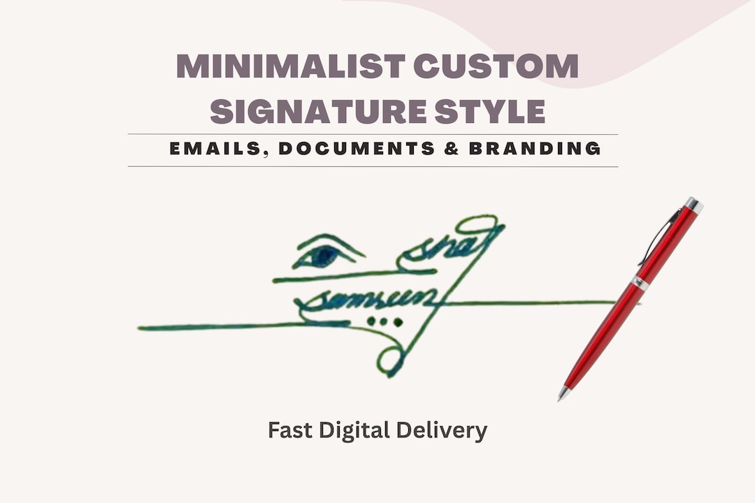 Luxury Digital Signature | Custom Autograph Design + Practice Sheet ...