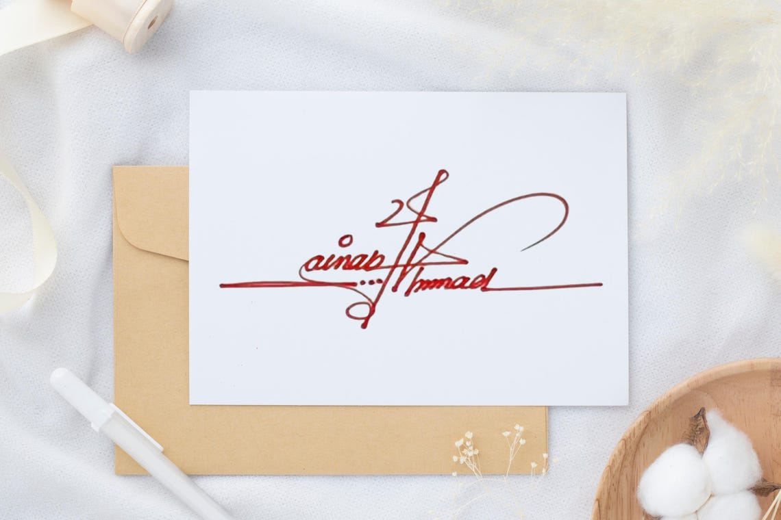 Creative Name Signature Design | Custom Digital Signature With Practice ...