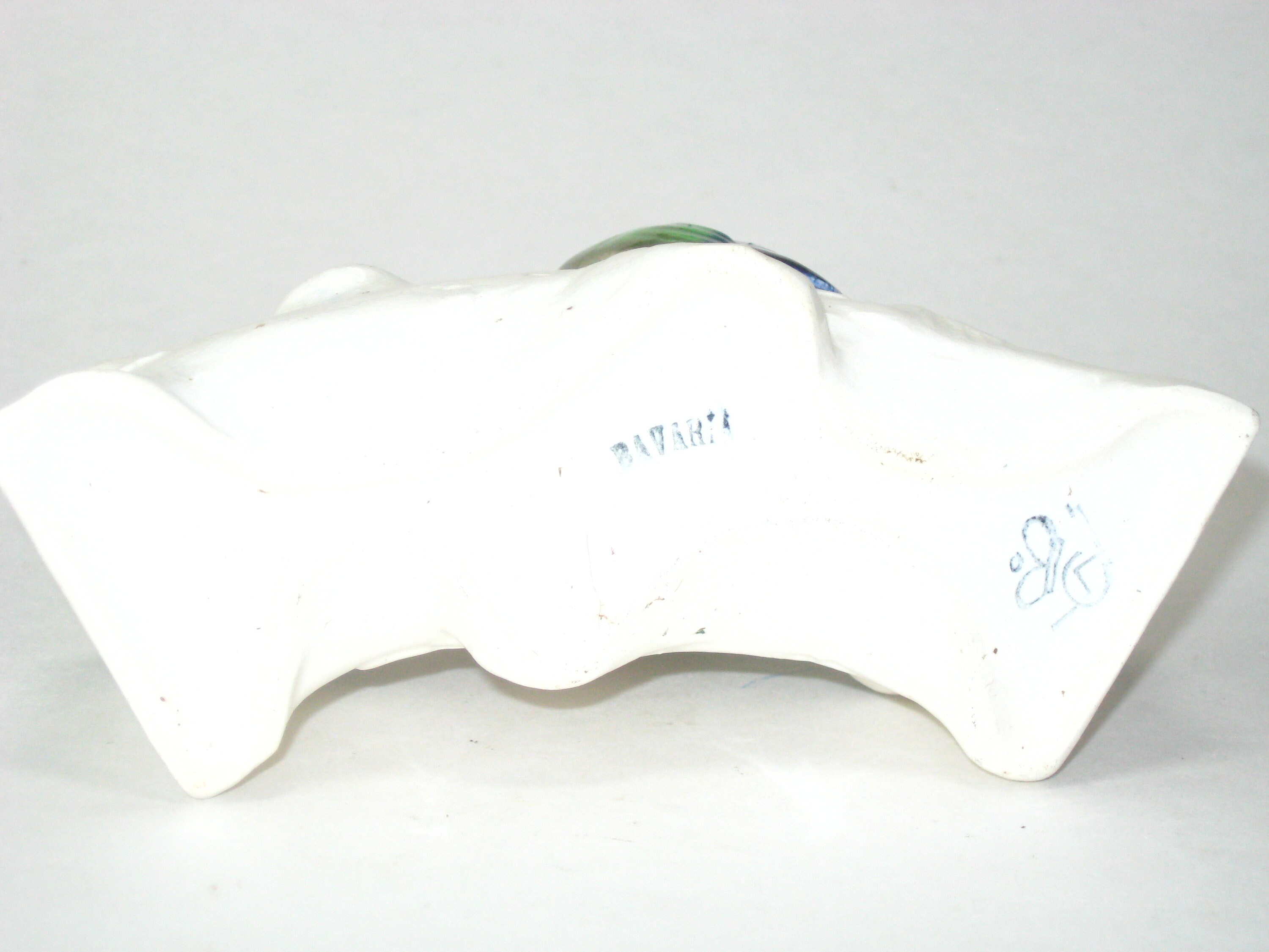 Antique Goebel Porcelain 1920s Art Deco Flower Frog/arranger Bird on a ...