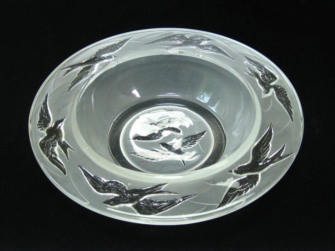 BAROLAC Josef Inwald Czech Art Deco SWALLOWS 12 Centerpiece Bowl ...