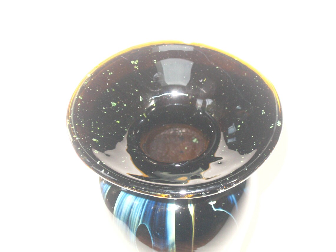 Don Bagwell Signed & Dated Early Studio Art Glass Vase 1974 | Etsy