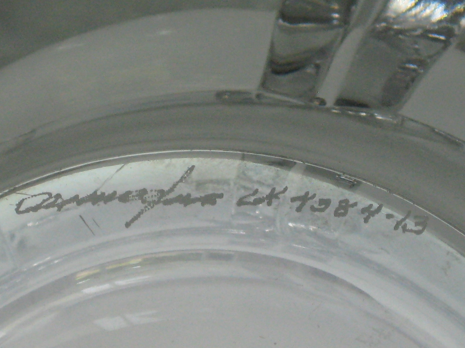 Orrefors Sweden Lars Hellsten Heavy 7+" CORONA Crown Crystal Bowl ...