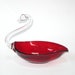 Duncan & Miller Ruby Red 8" PALL MALL Swan Bowl; Vintage Mid Century ...