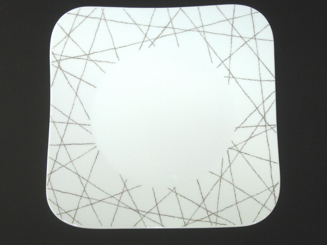 Rosenthal Studio Line FREE SPIRIT - STARS 8.25" Square White Porcelain ...