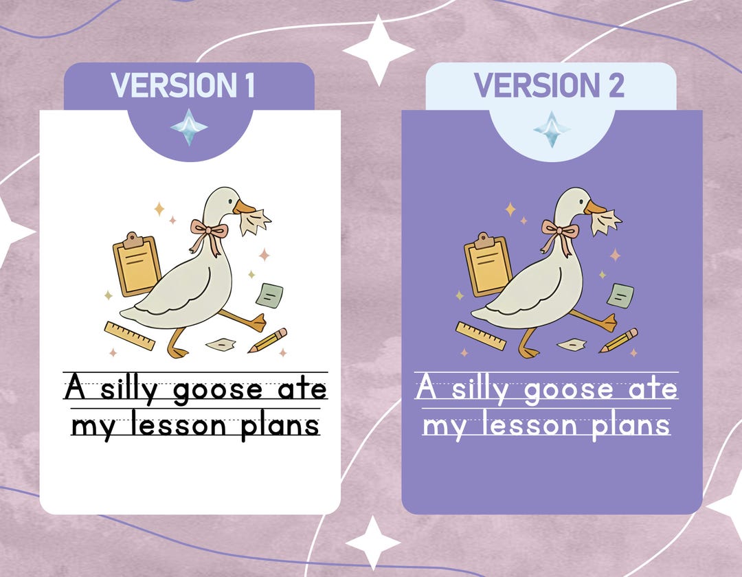 A Silly Goose Ate My Lesson Plans PNG, Funny Teacher Goose Art, Teacher ...
