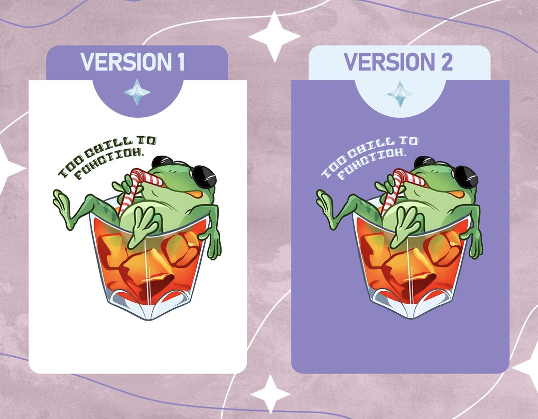 Too Chill to Function Frog PNG, Funny Frog Chill Design, Cute Frog ...