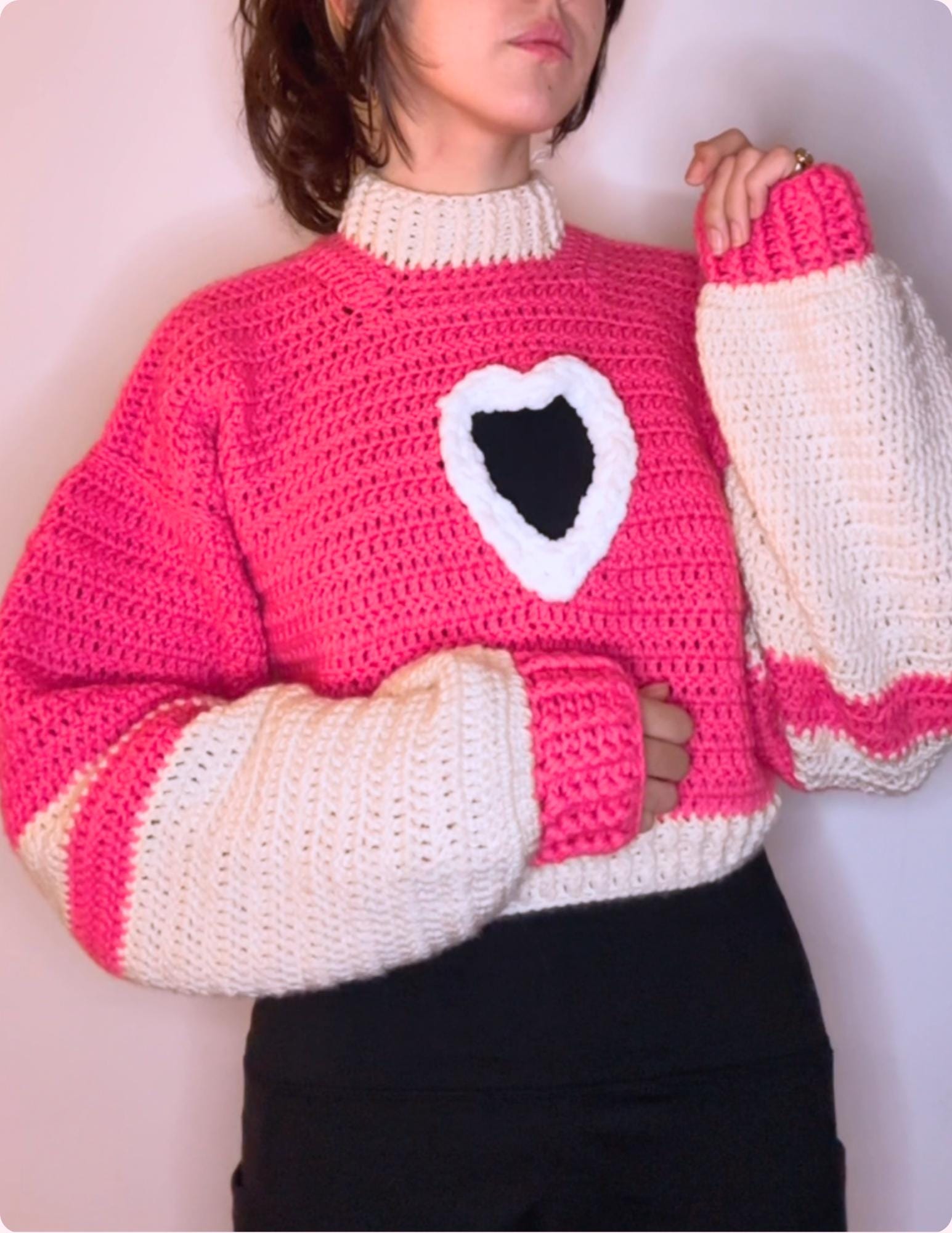 Angel Dust's Heart Sweater - Pattern - Etsy