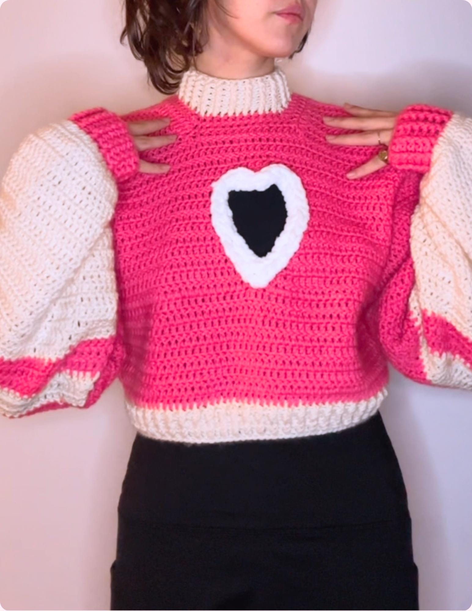Angel Dust's Heart Sweater - Pattern - Etsy